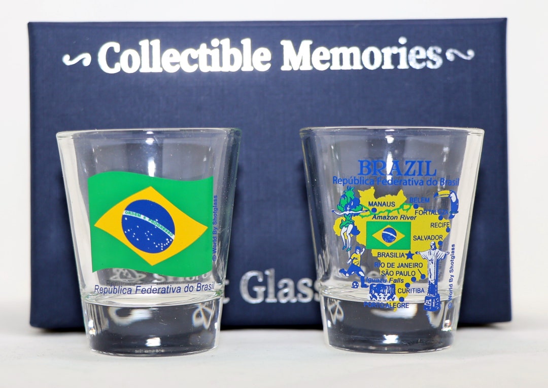 Brazil Souvenir Boxed Shot Glass Set (set of 2) - Etsy