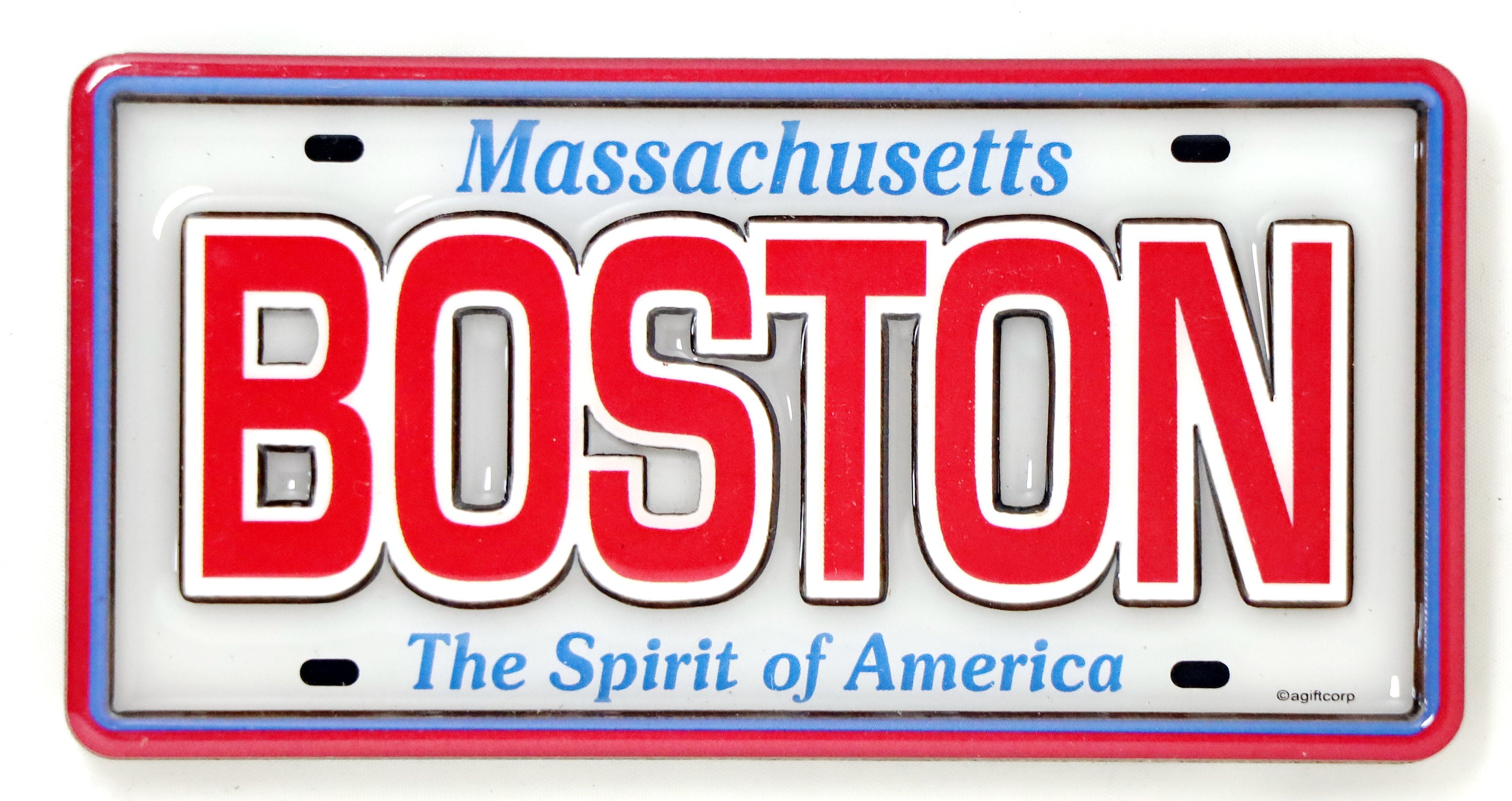 Boston Massachusetts License Plate Dual Layer MDF Magnet 2" X 4" - Etsy UK