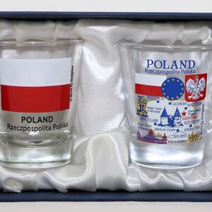 Poland Souvenir Boxed Shot Glass Set (set of 2) - Etsy