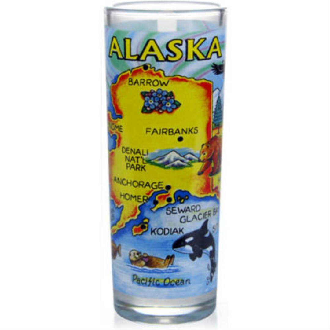 Alaska Aurora Map Shooter Shot Glass - Etsy