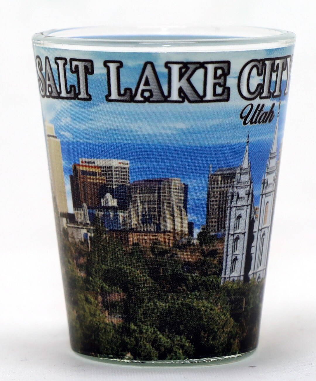 Salt Lake City Utah Promo Blue Skyline Shot Glass - Etsy