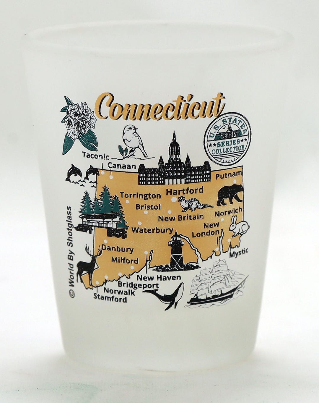 Connecticut US States Series Collection Shot Glass - Etsy