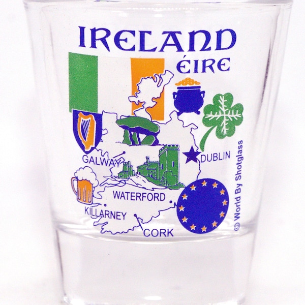 Irish Shot Glass - Etsy