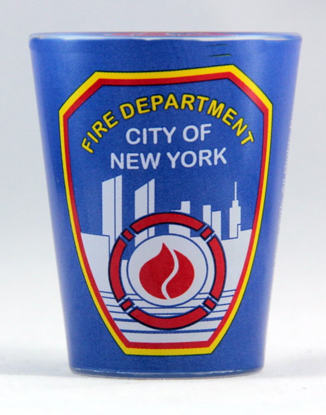 Fdny New York City Fire Department Blue Shot Glass - Etsy