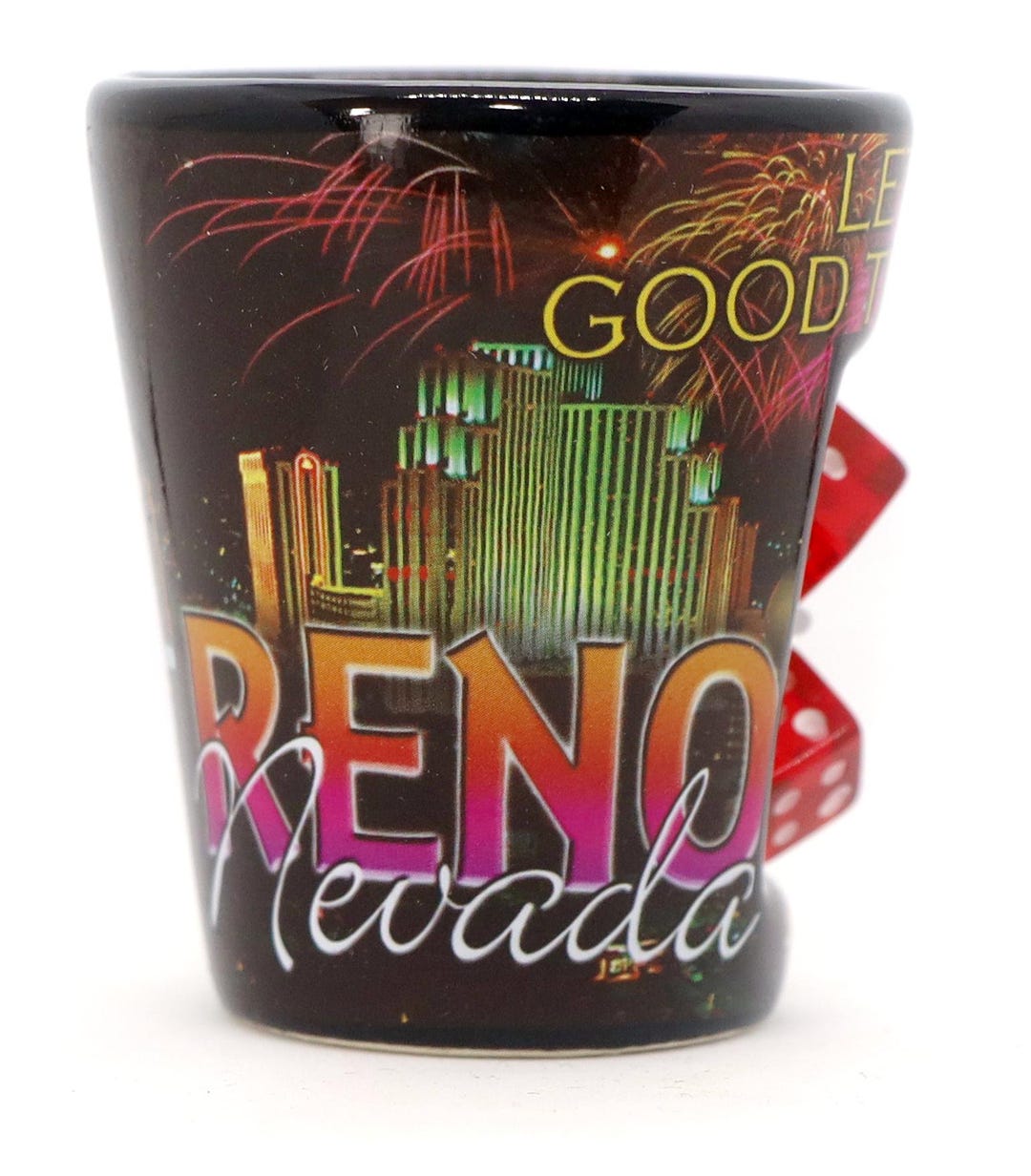 Reno Nevada Dice Collage Black Shot Glass - Etsy