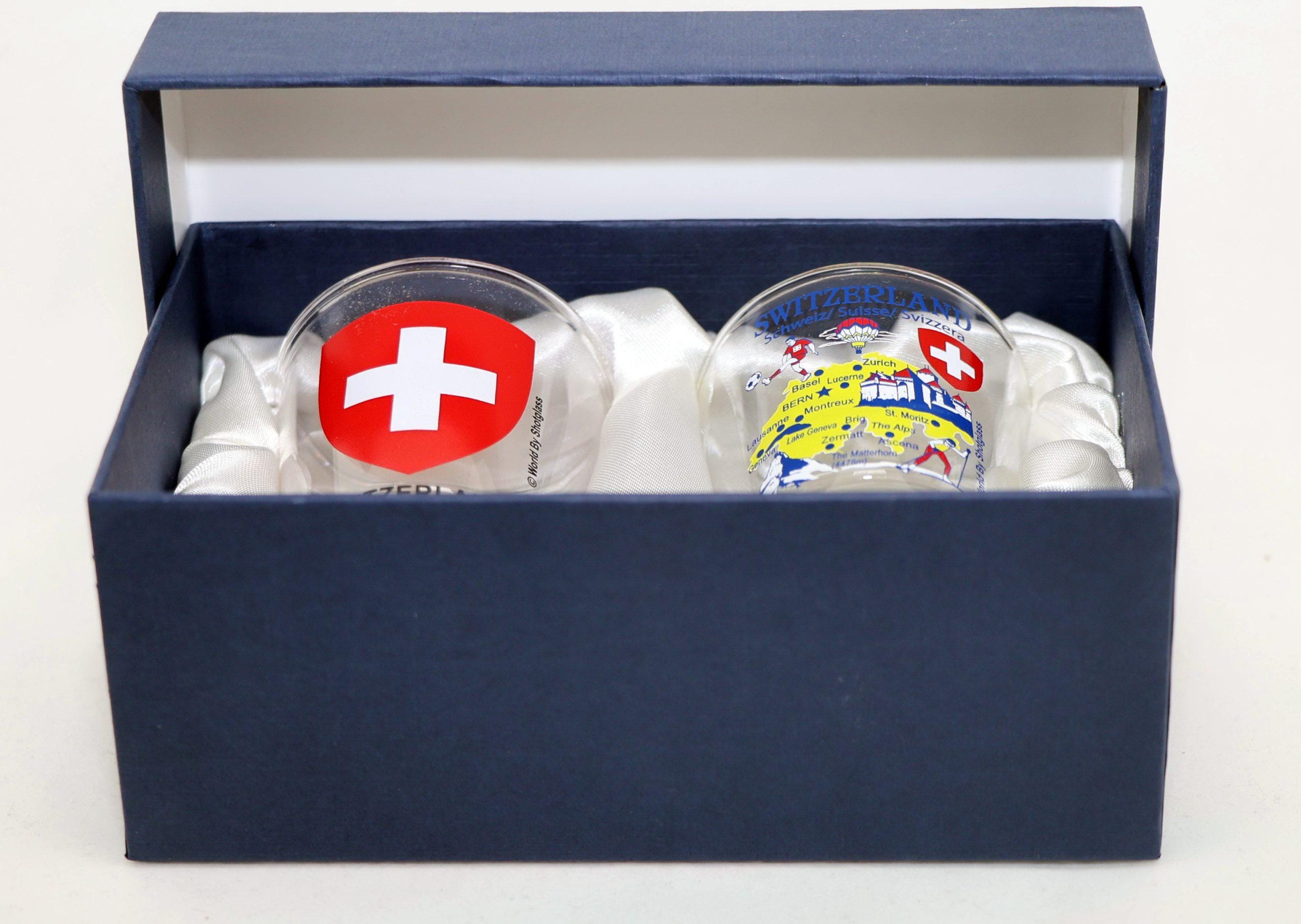 Switzerland Souvenir Boxed Shot Glass Set (set of 2) - Etsy