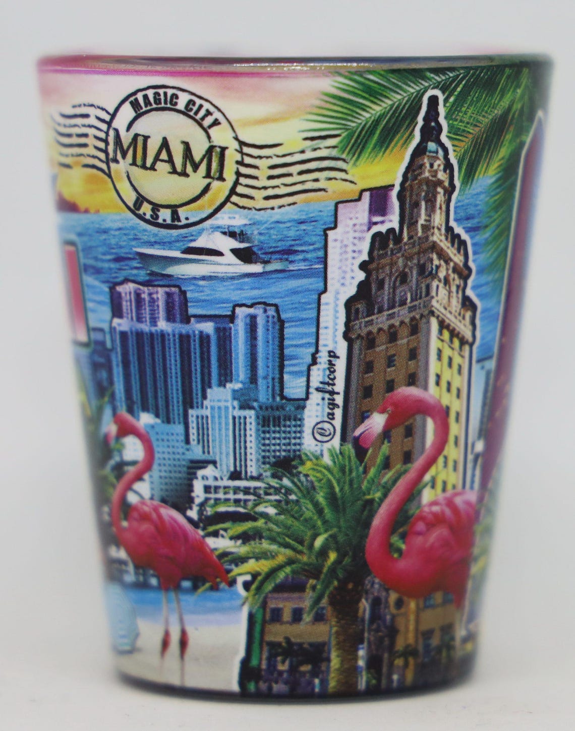 Miami Florida Scene In-and-out Shot Glass - Etsy