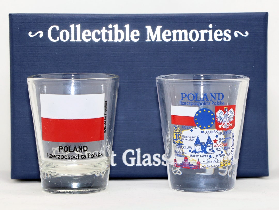 Poland Souvenir Boxed Shot Glass Set (set of 2) - Etsy