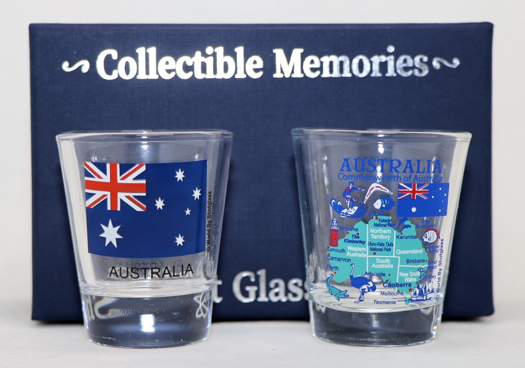 Australia Souvenir Boxed Shot Glass Set (set of 2) - Etsy