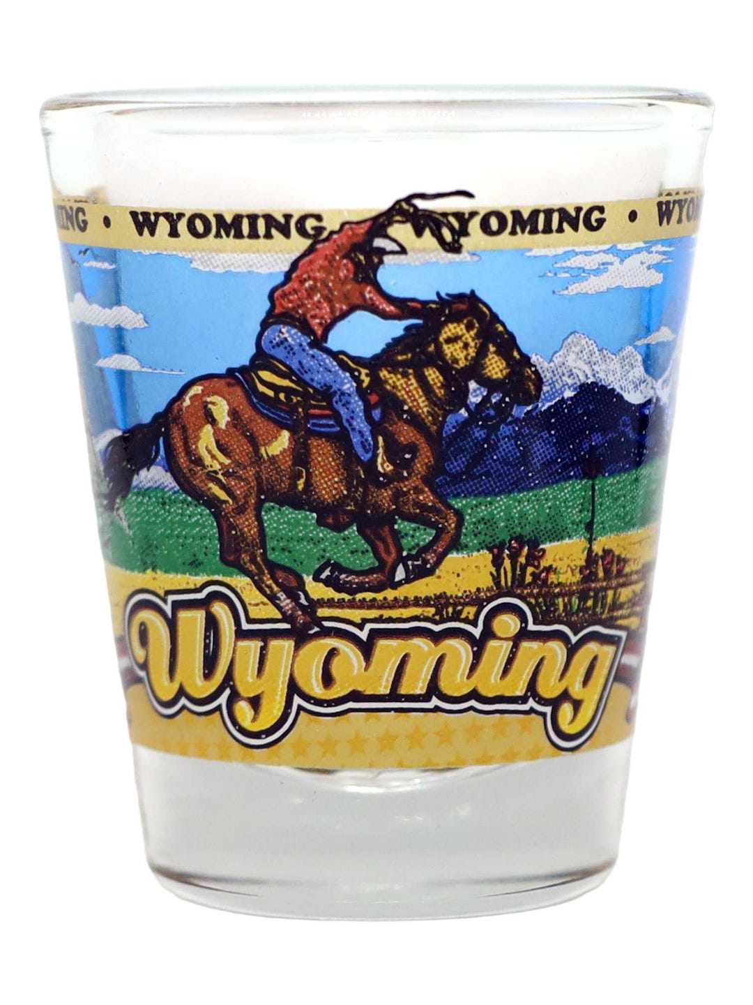 Wyoming State Wraparound Shot Glass - Etsy