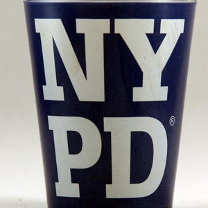 NYPD New York City Police Department Blue Shot Glass - Etsy