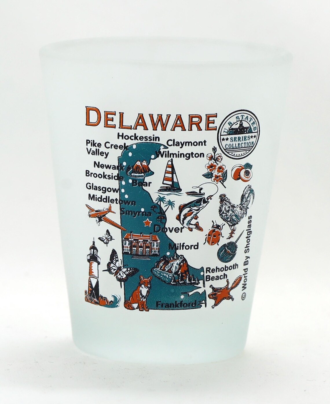 Delaware US States Series Collection Shot Glass - Etsy