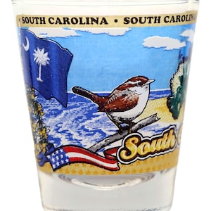 South Carolina State Wraparound Shot Glass - Etsy