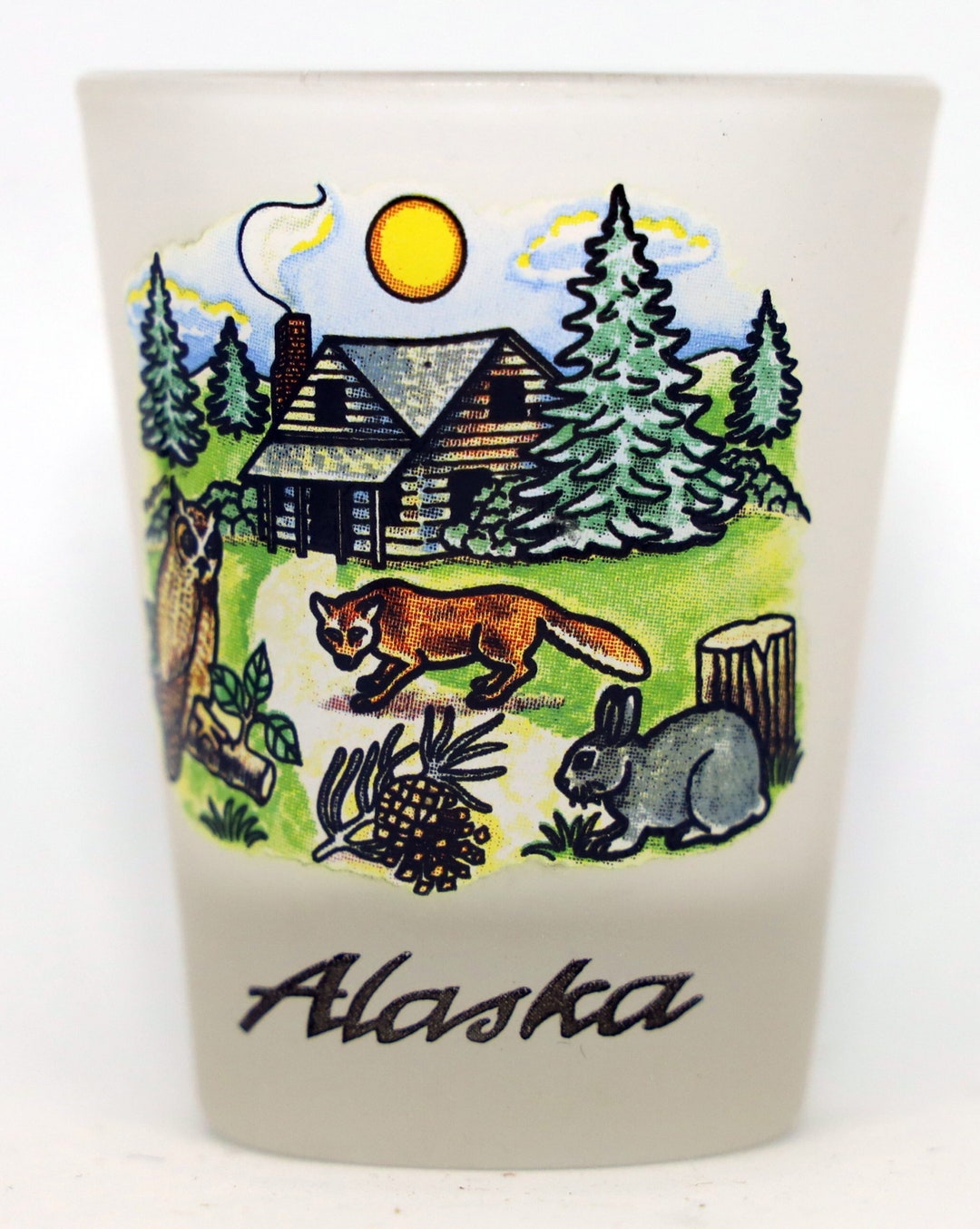 Alaska Log Cabin Souvenir Collectible Shot Glass - Etsy