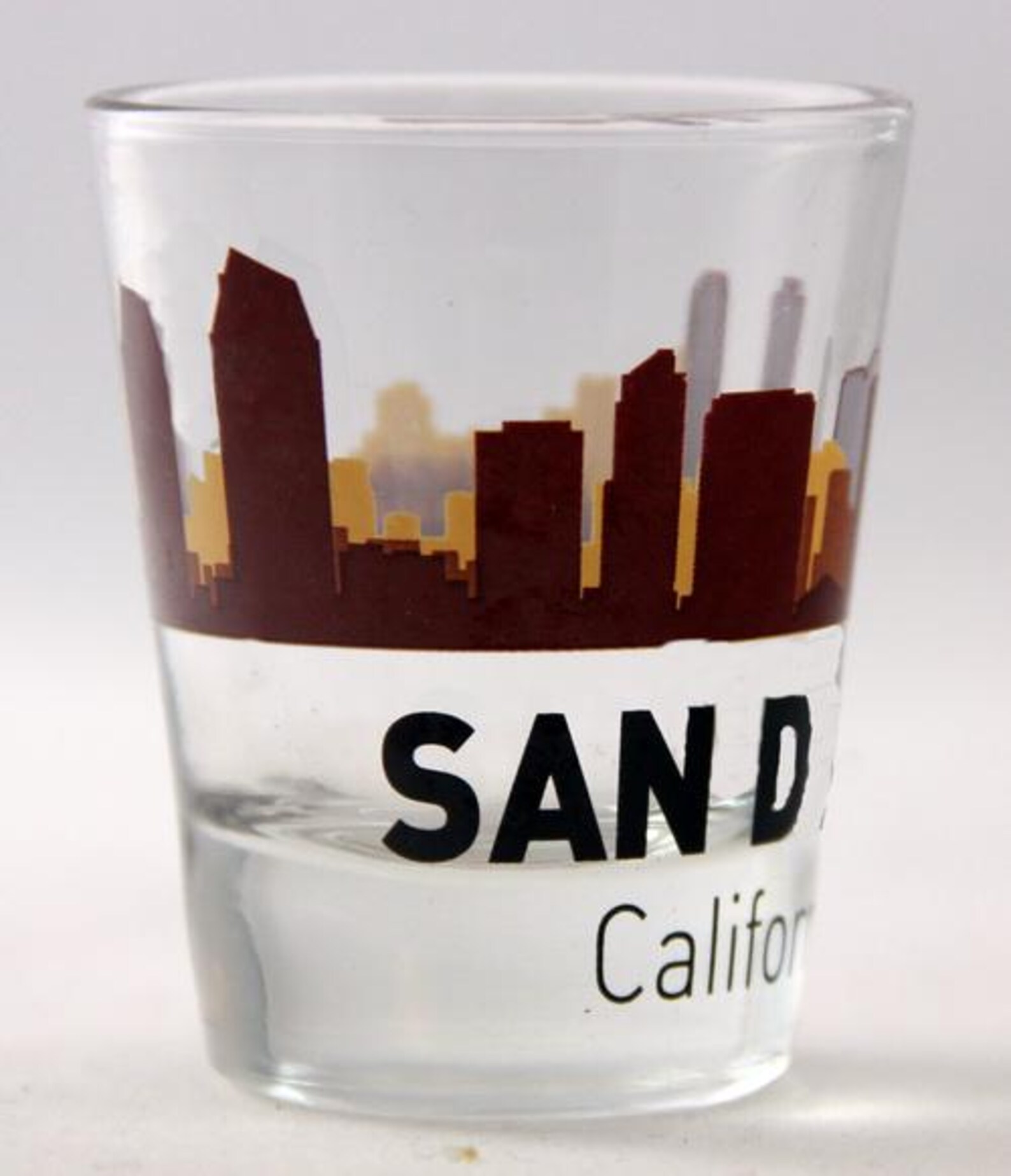 San Diego California Sunset Skyline Shot Glass - Etsy