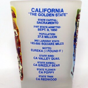 California Map Frosted Shot Glass - Etsy