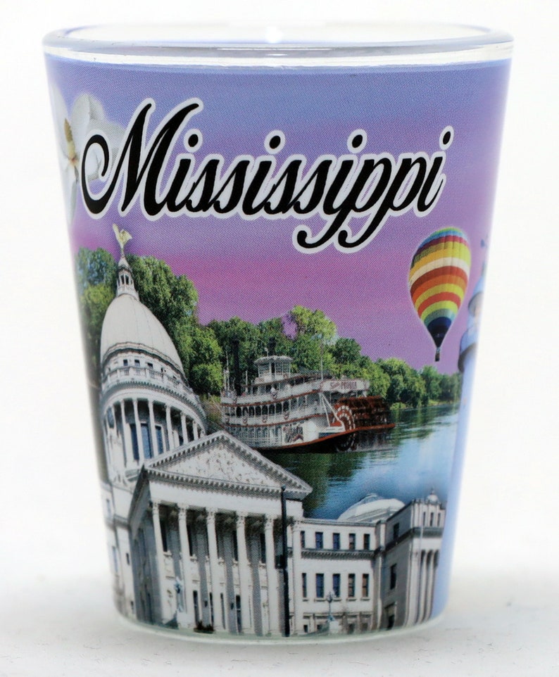 Mississippi Attractions Color Photo Ceramic Shot Glass - Etsy