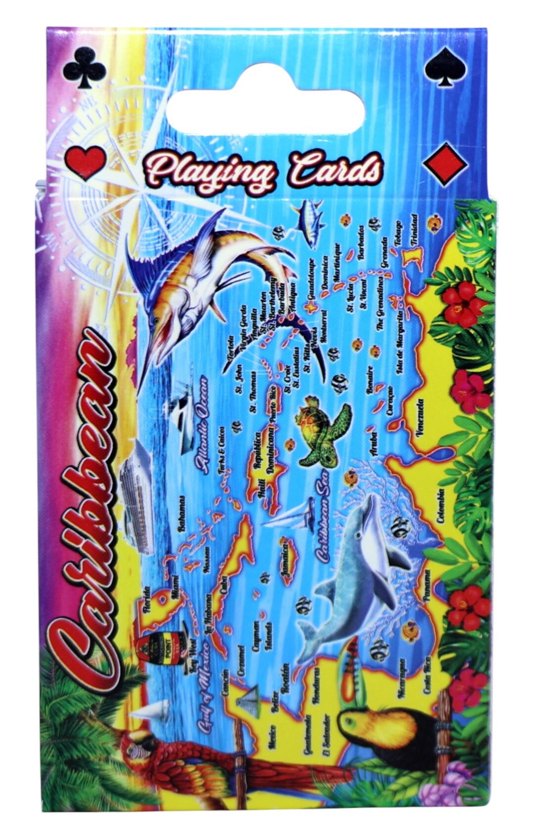 Caribbean Map Collectible Souvenir Playing Cards With Header - Etsy