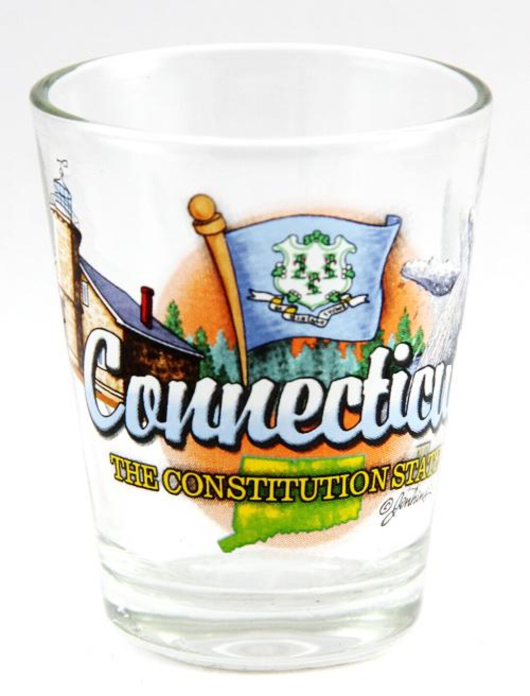 Connecticut Constitution State Elements Shot Glass - Etsy
