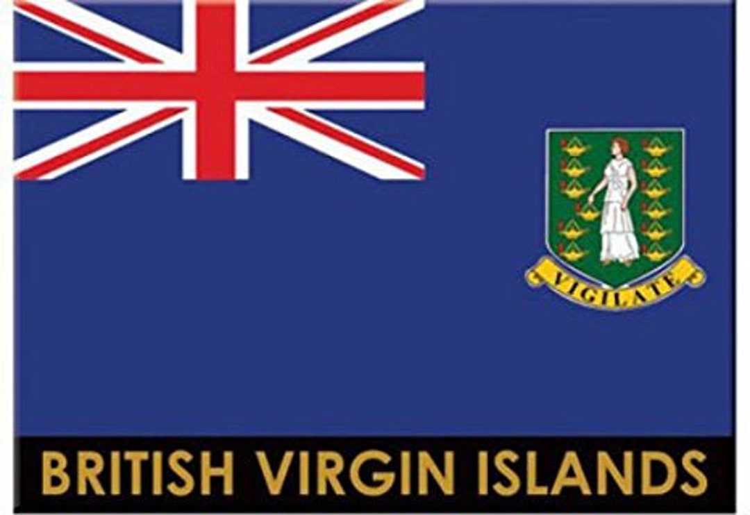 British Virgin Islands Tortola Flag Caribbean Fridge Collector's ...