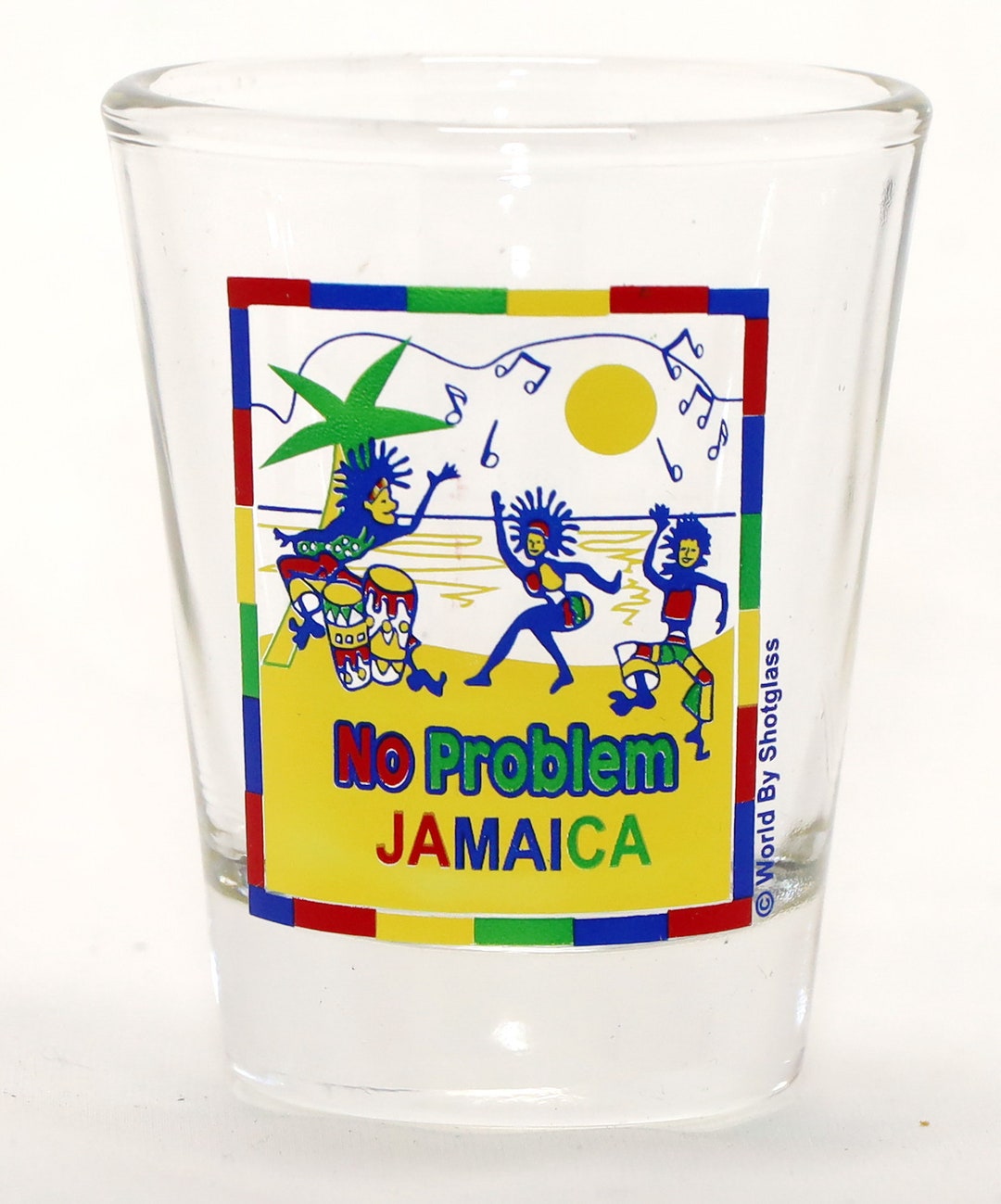 Jamaica No Problem Beach Dancing Caribbean Shot Glass - Etsy