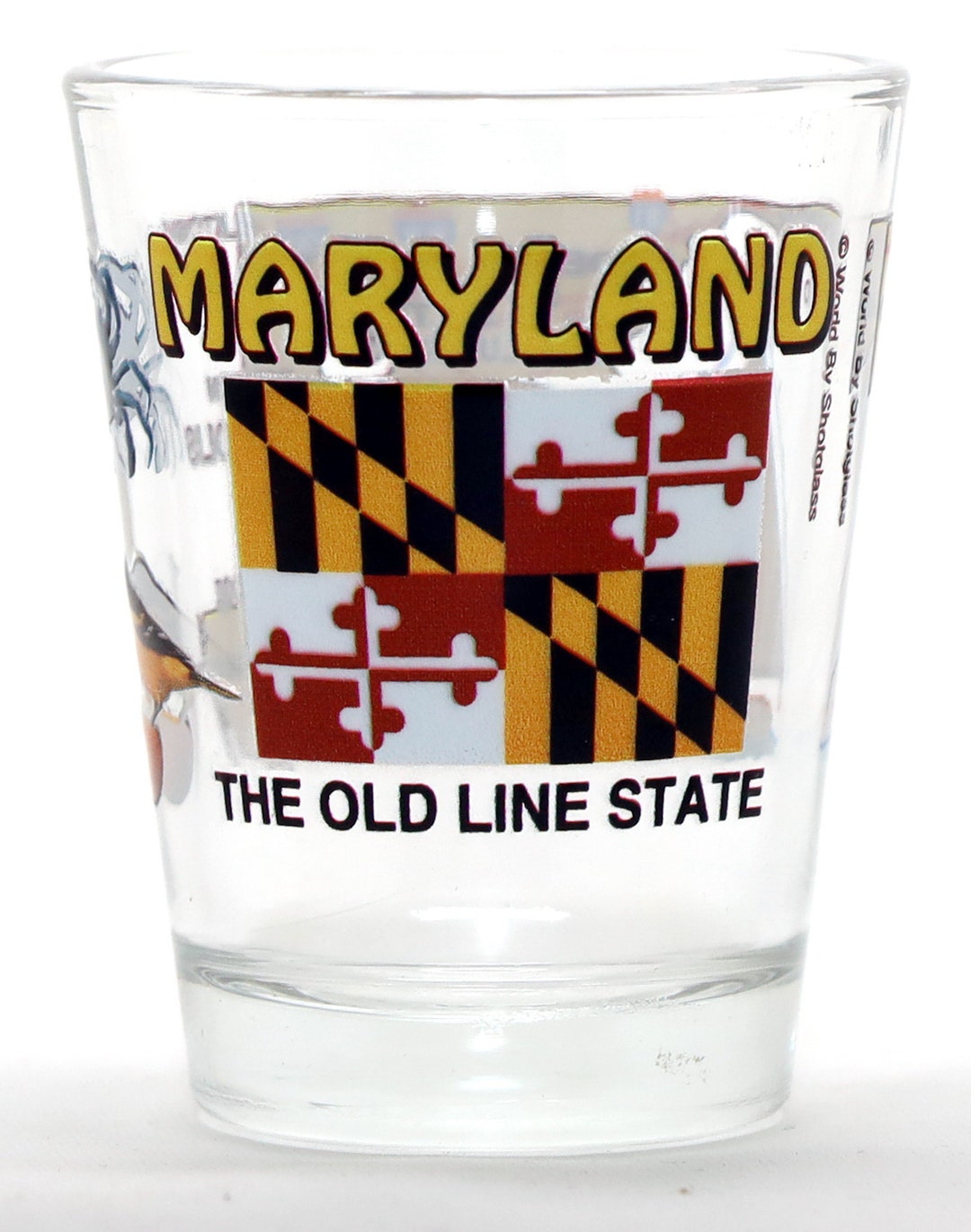 Maryland the Old Line State All-american Collection Shot Glass - Etsy