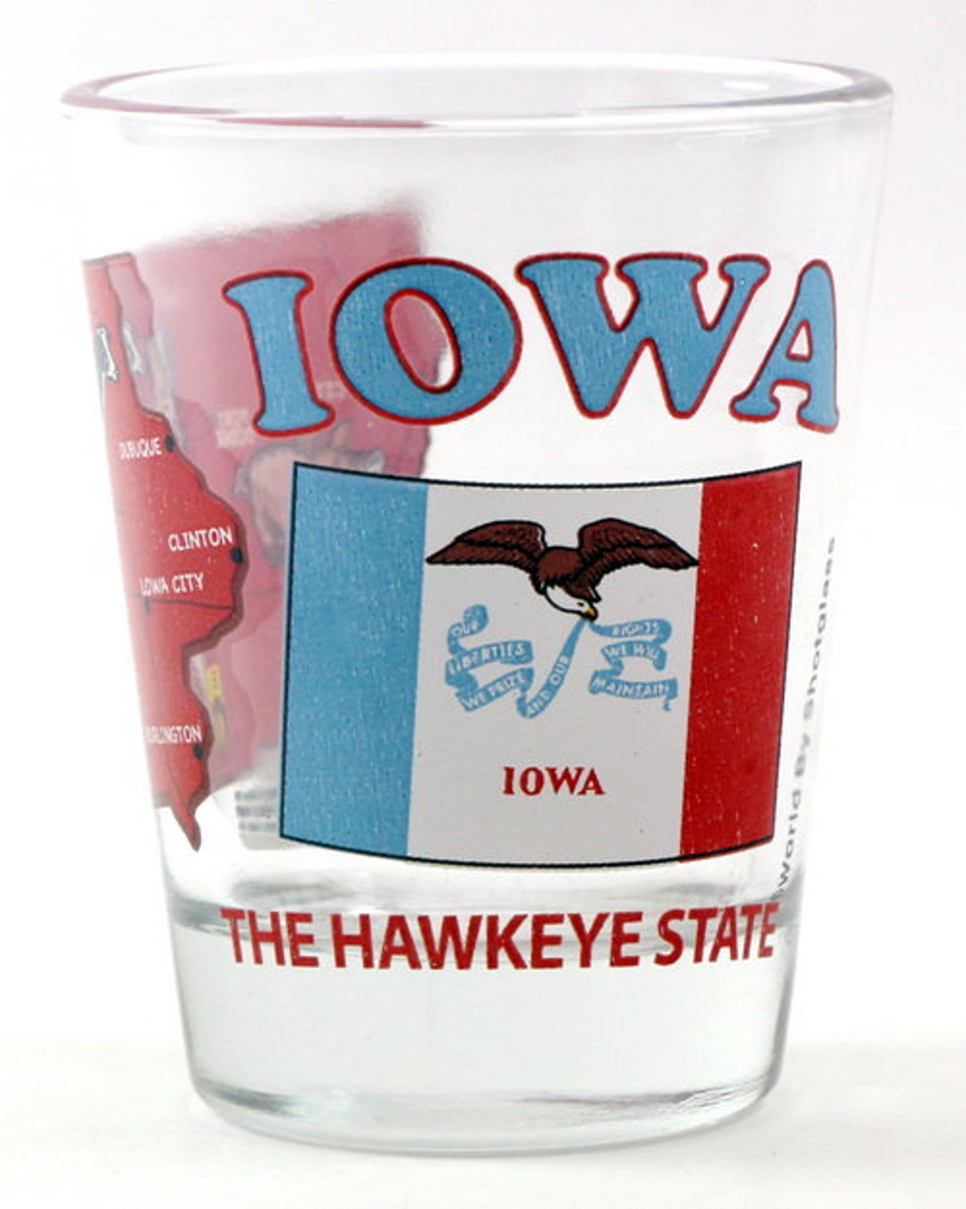 Iowa the Hawkeye State All-american Collection Shot Glass - Etsy