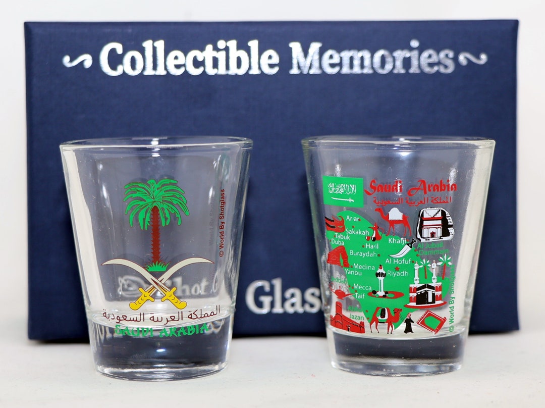 Saudi Arabia Souvenir Boxed Shot Glass Set (set of 2) - Etsy