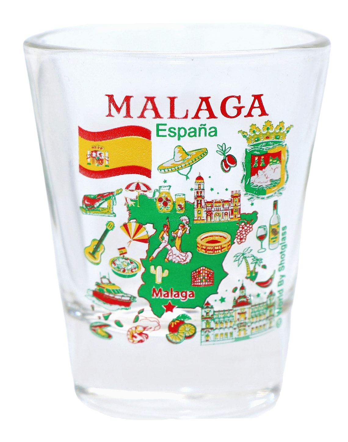 Malaga Spain Great Spanish Cities Collection Shot Glass - Etsy
