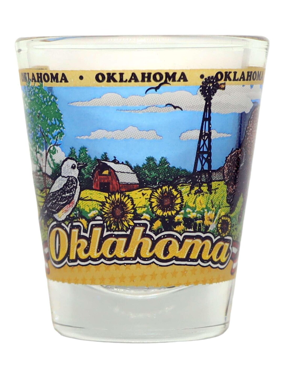Oklahoma State Wraparound Shot Glass - Etsy