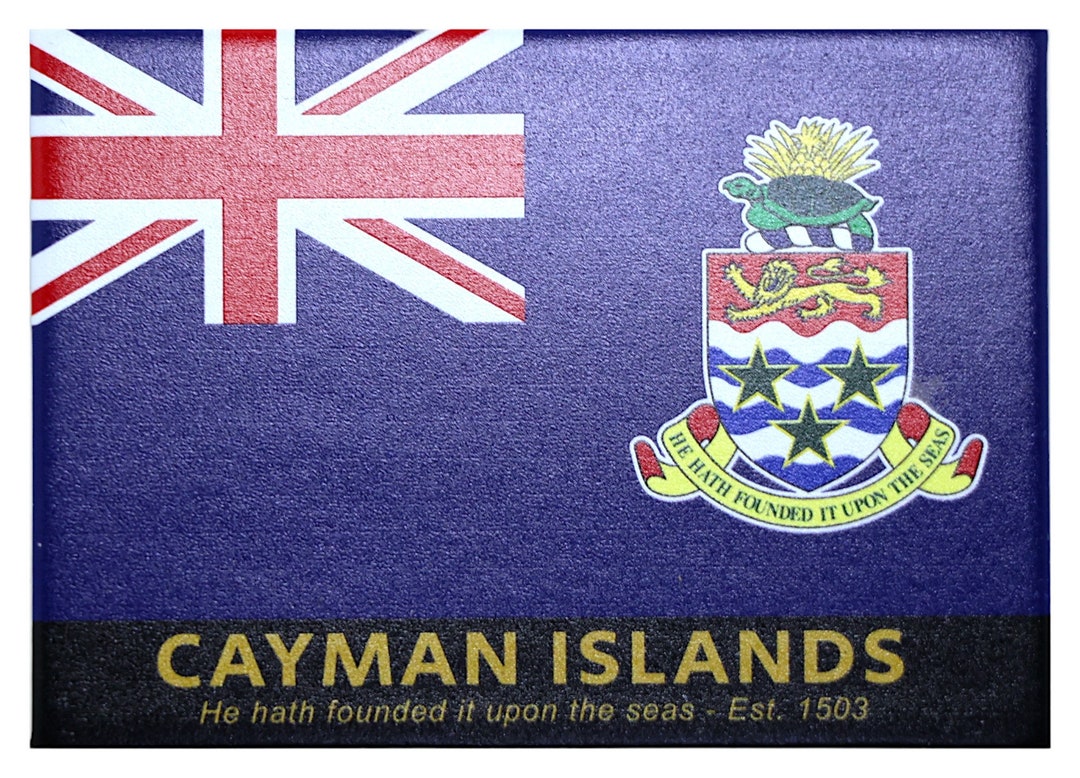 Cayman Islands Flag Caribbean Fridge Collector's Souvenir Magnet 2.5" X ...