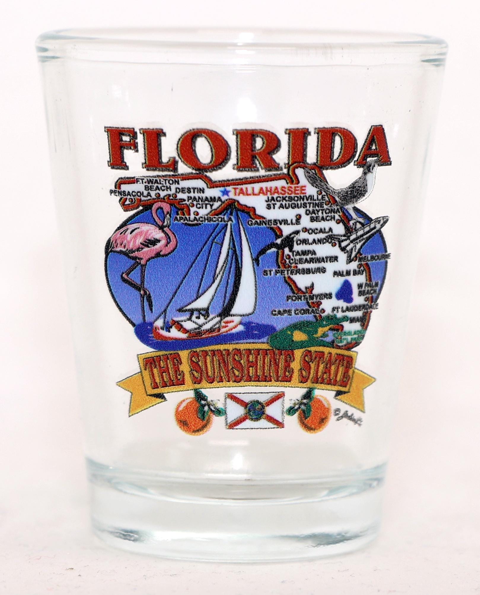 Florida State Elements Map Shot Glass - Etsy