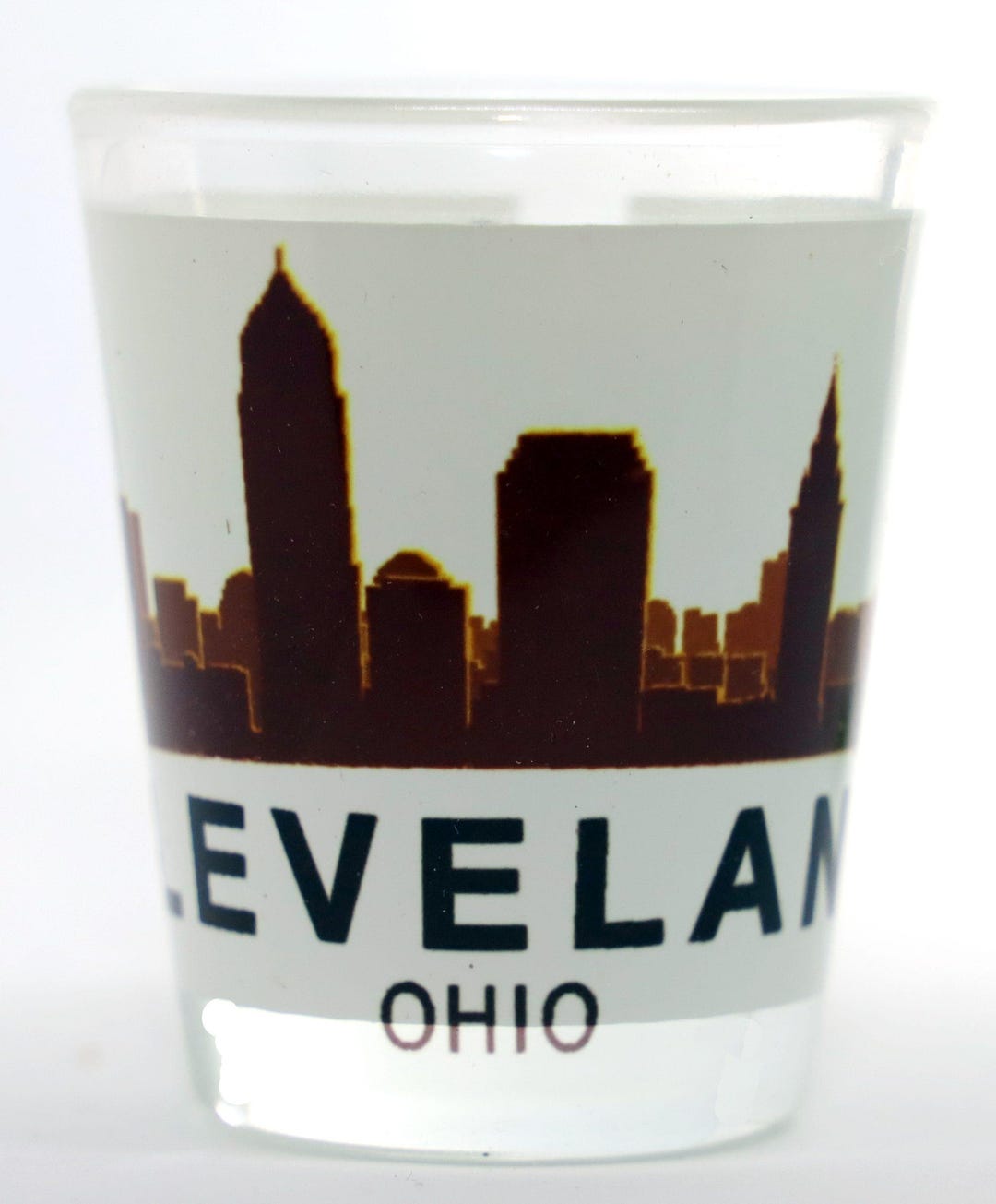 Cleveland Ohio Sunset Skyline Shot Glass - Etsy