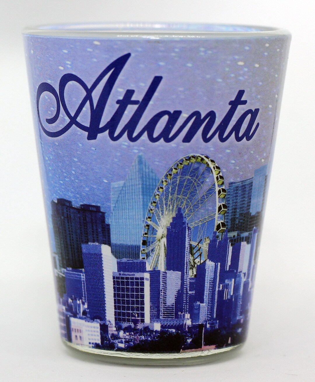 Atlanta Georgia Starry Night Skyline Shot Glass - Etsy