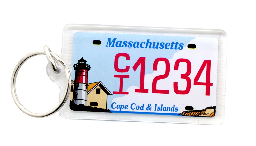 Cape Cod Massachusetts License Plate Acrylic Rectangular Souvenir ...