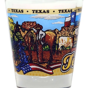 Texas State Wraparound Shot Glass - Etsy