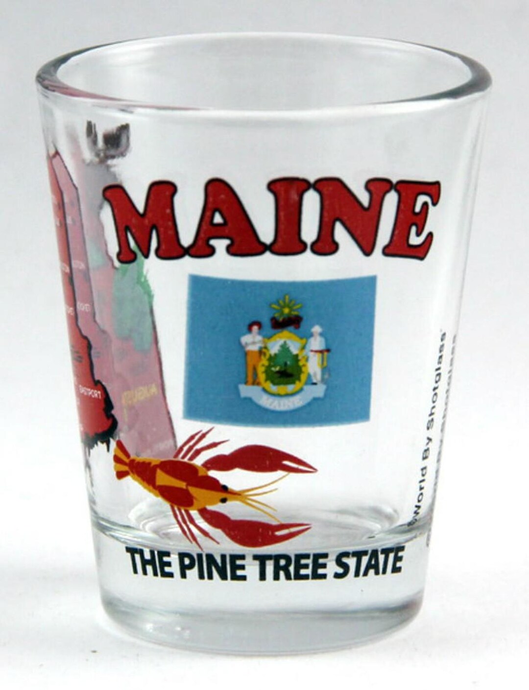 Maine the Pine Tree State All-american Collection Shot Glass - Etsy
