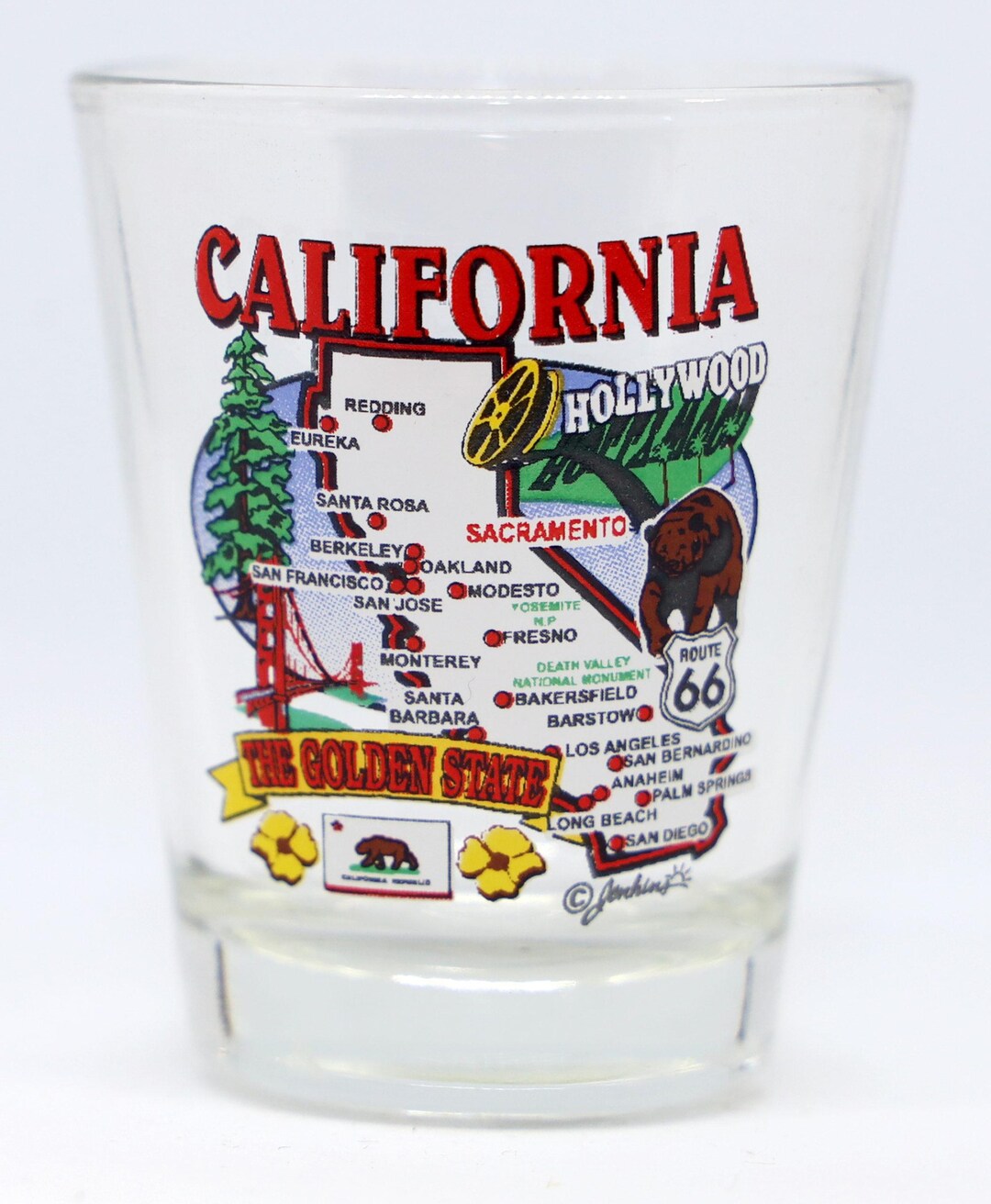 California State Elements Map Shot Glass - Etsy