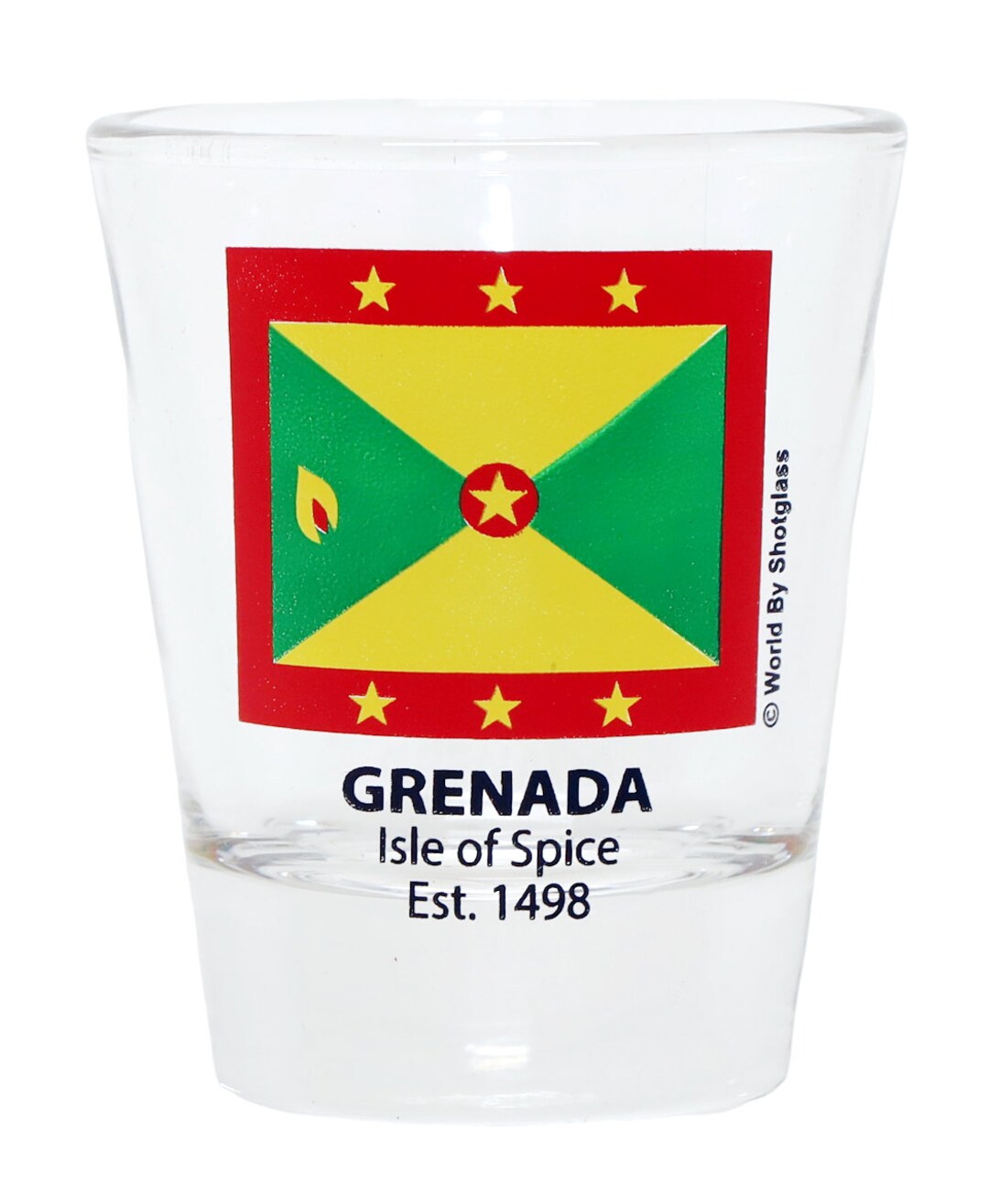 Grenada Flag Shot Glass - Etsy