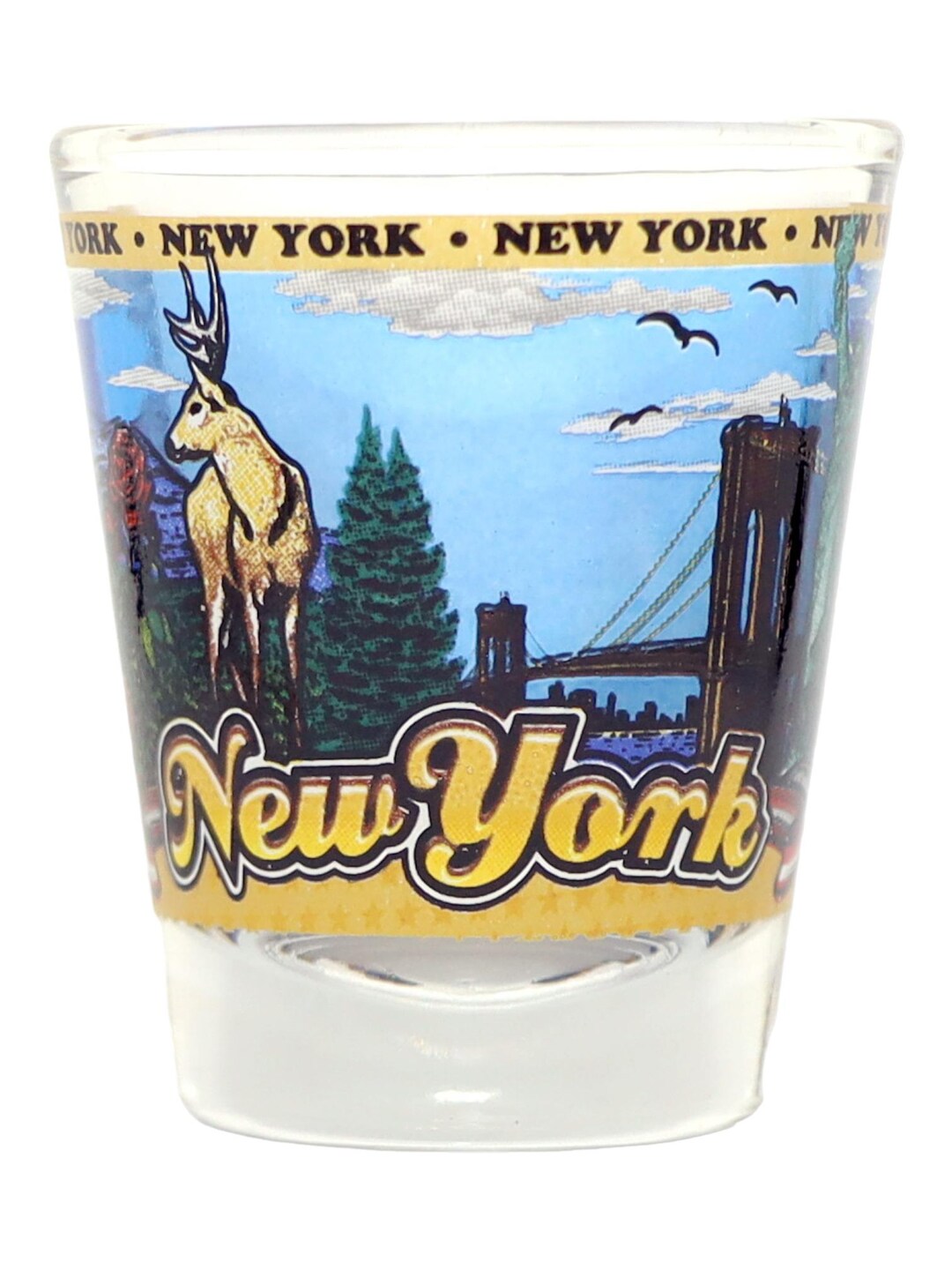 New York State Wraparound Shot Glass - Etsy
