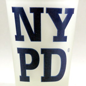 Nypd New York City Police Department Frosted Shot Glass - Etsy