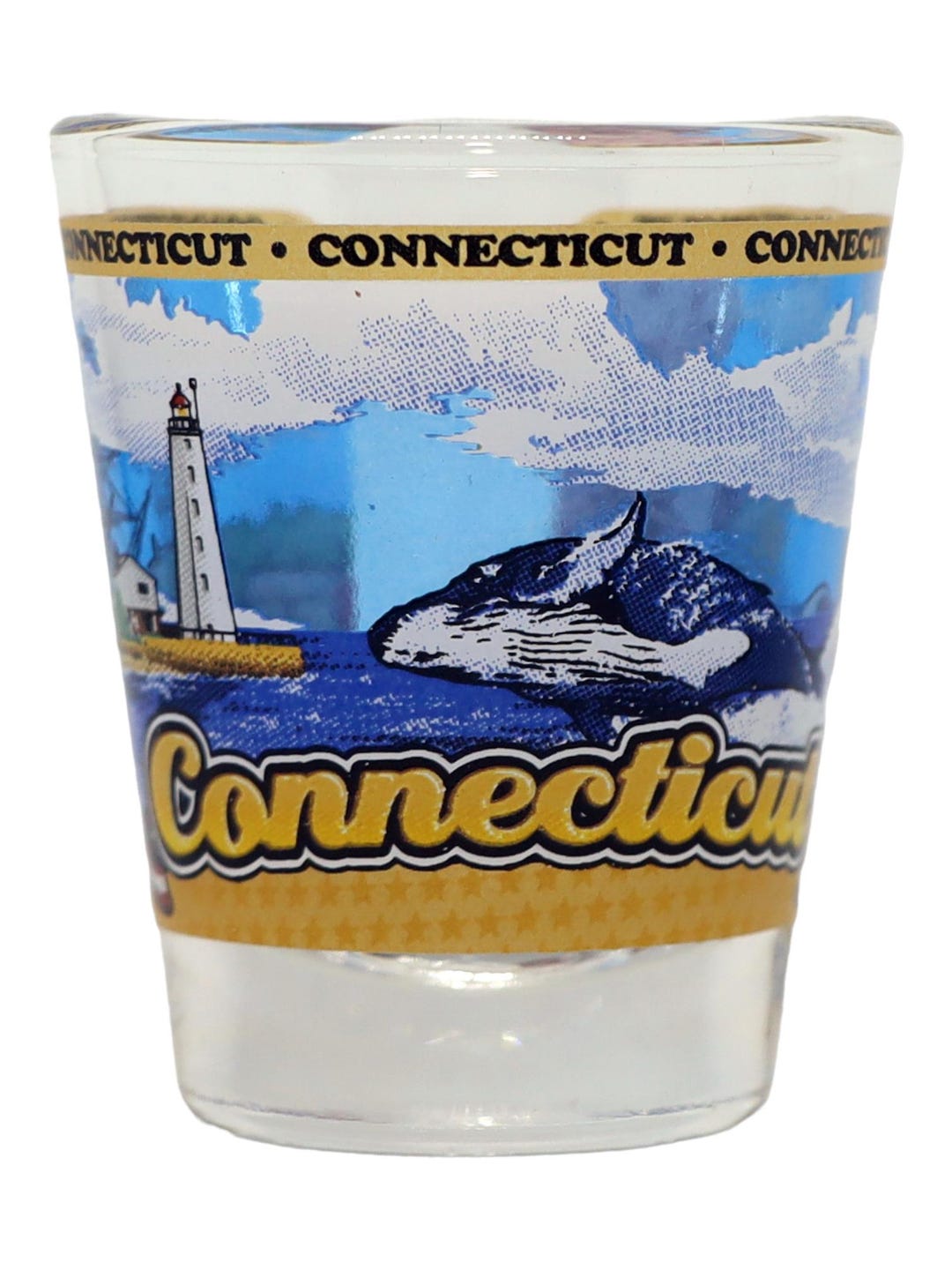 Connecticut State Wraparound Shot Glass - Etsy