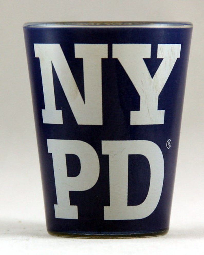 Nypd New York City Police Department Blue Shot Glass - Etsy