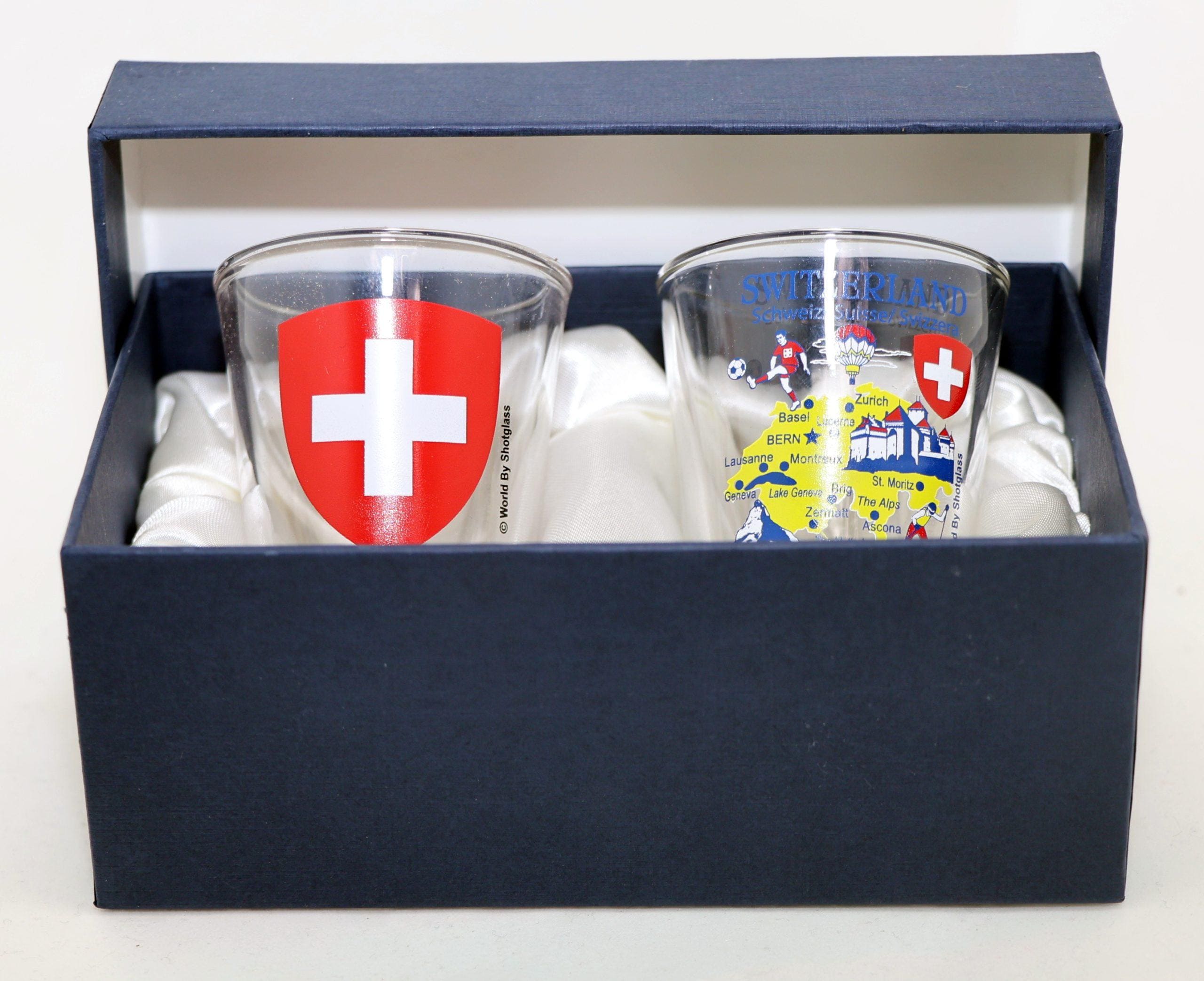 Switzerland Souvenir Boxed Shot Glass Set (set of 2) - Etsy
