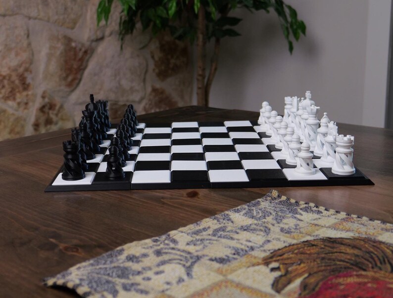 Custom Team Colors Chess Set - Perfect Chess Gift! 3D Printed, Modular ...