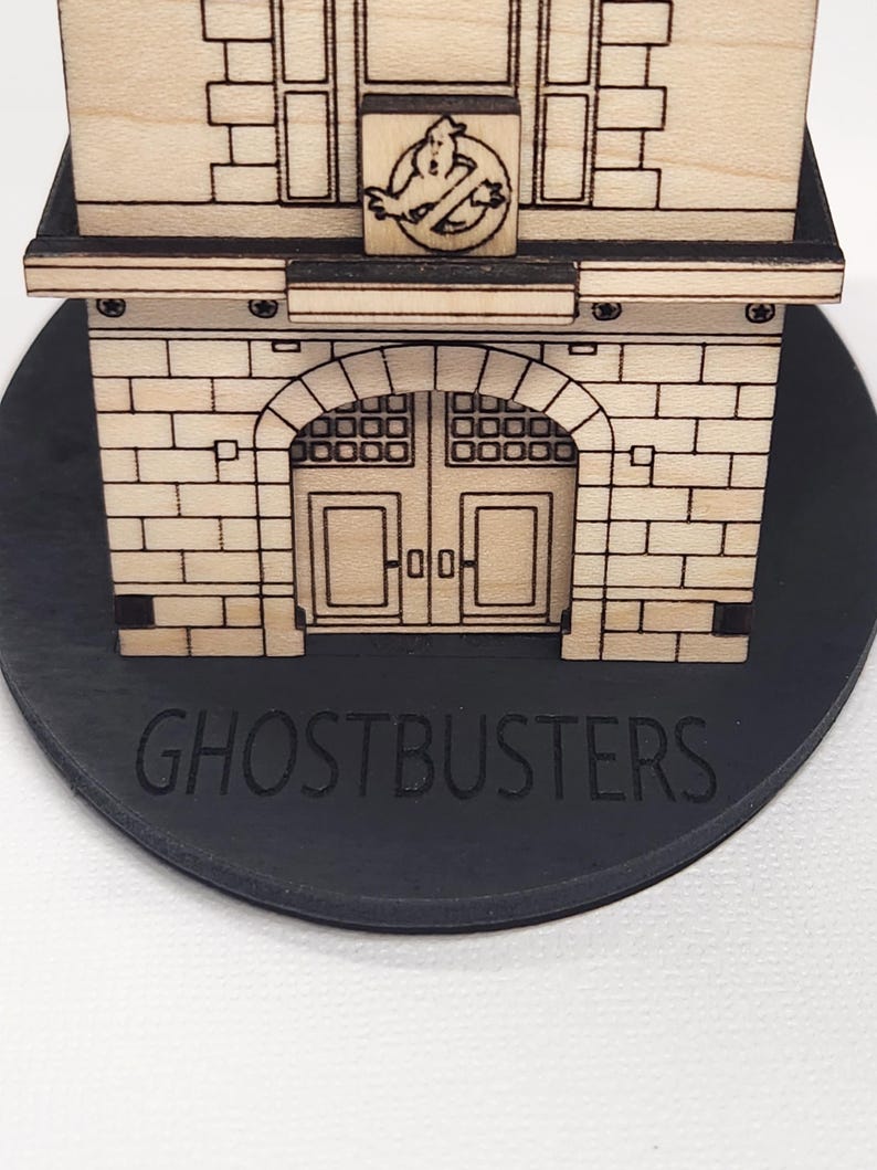 Ghostbusters Fire Station Wood Model Halloween Christmas Horror Gift ...