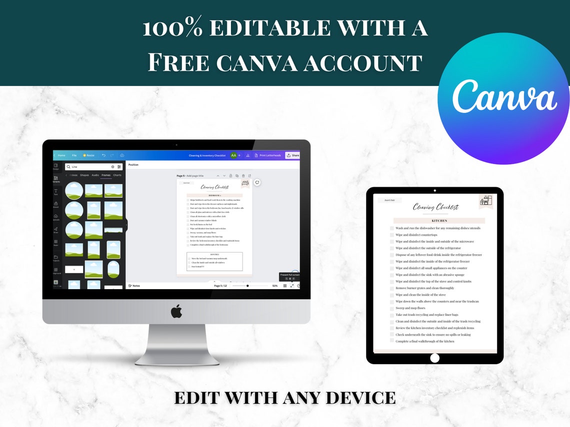 Short-term Rental Checklist Template Bundle | Guest Turnover Binder ...