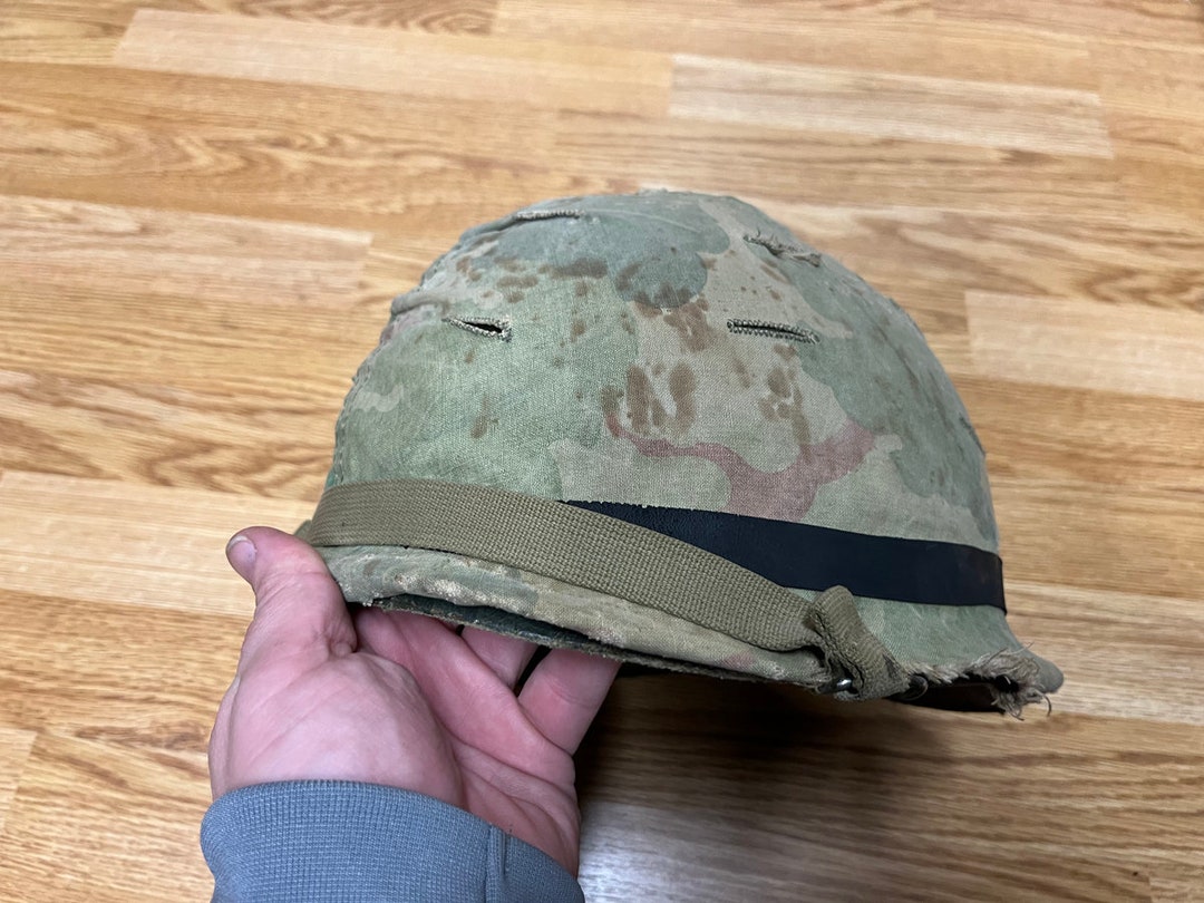 US Vietnam M1 Helmet With Liner and Mitchell Cover - Etsy
