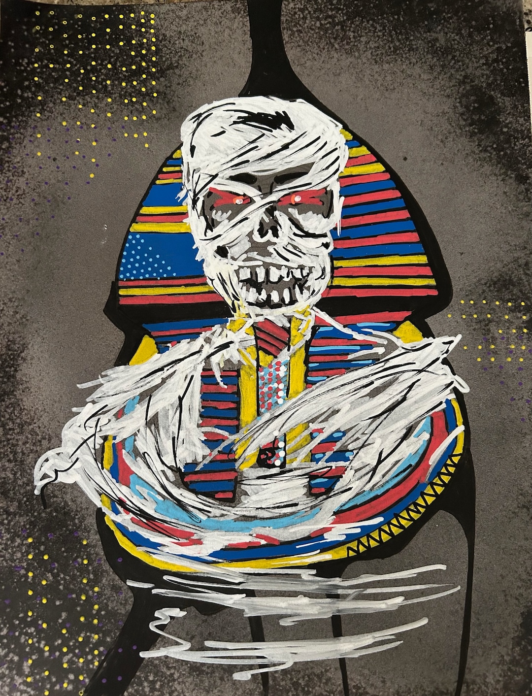 The Mummy Painting - Etsy