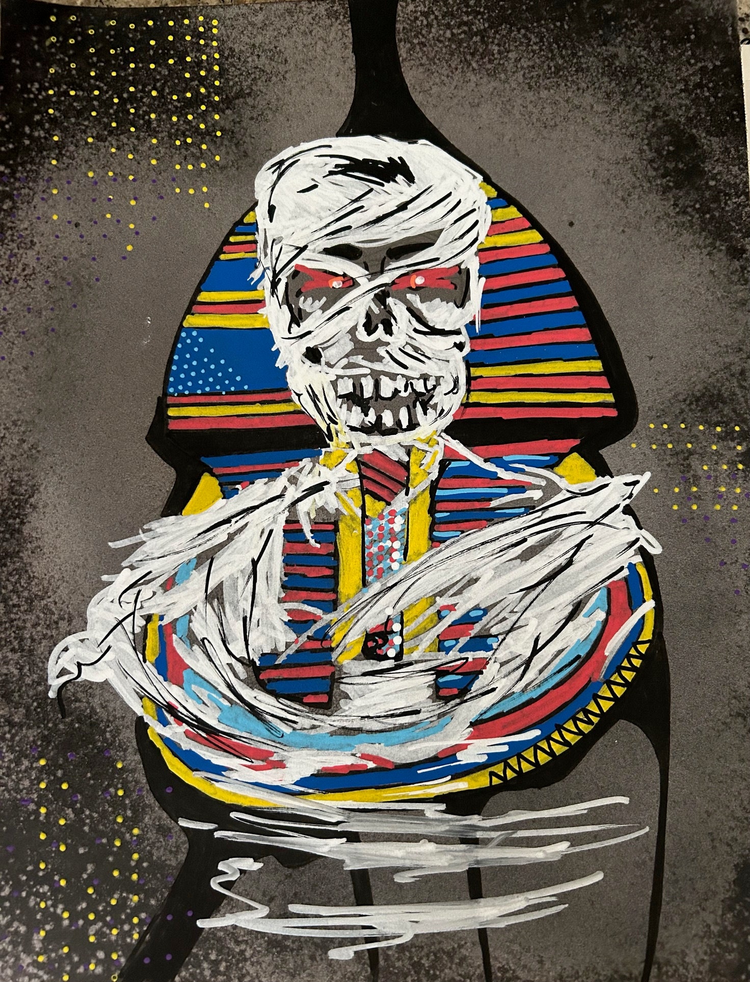 The Mummy Painting - Etsy